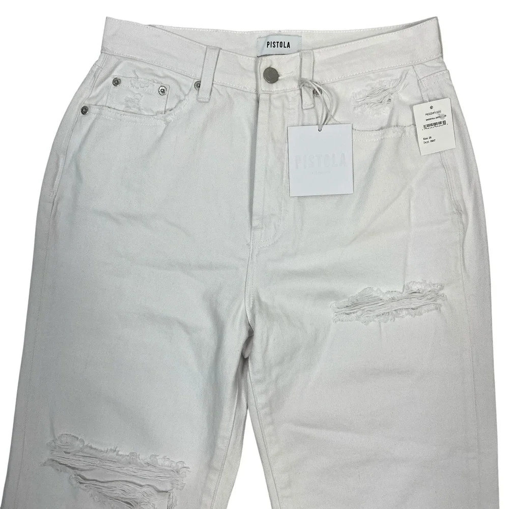 Anthropologie | Jeans | Pistola Cassie Super High Rise Straight Jeans ...